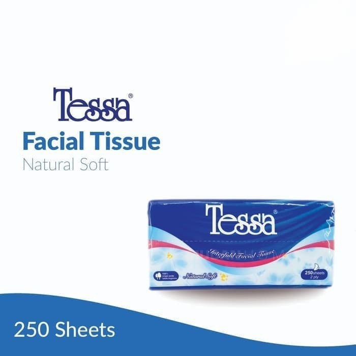 Jual Tissue Tessa 250 sheets Tissue Wajah 2 ply (250 sheet) | Shopee ...