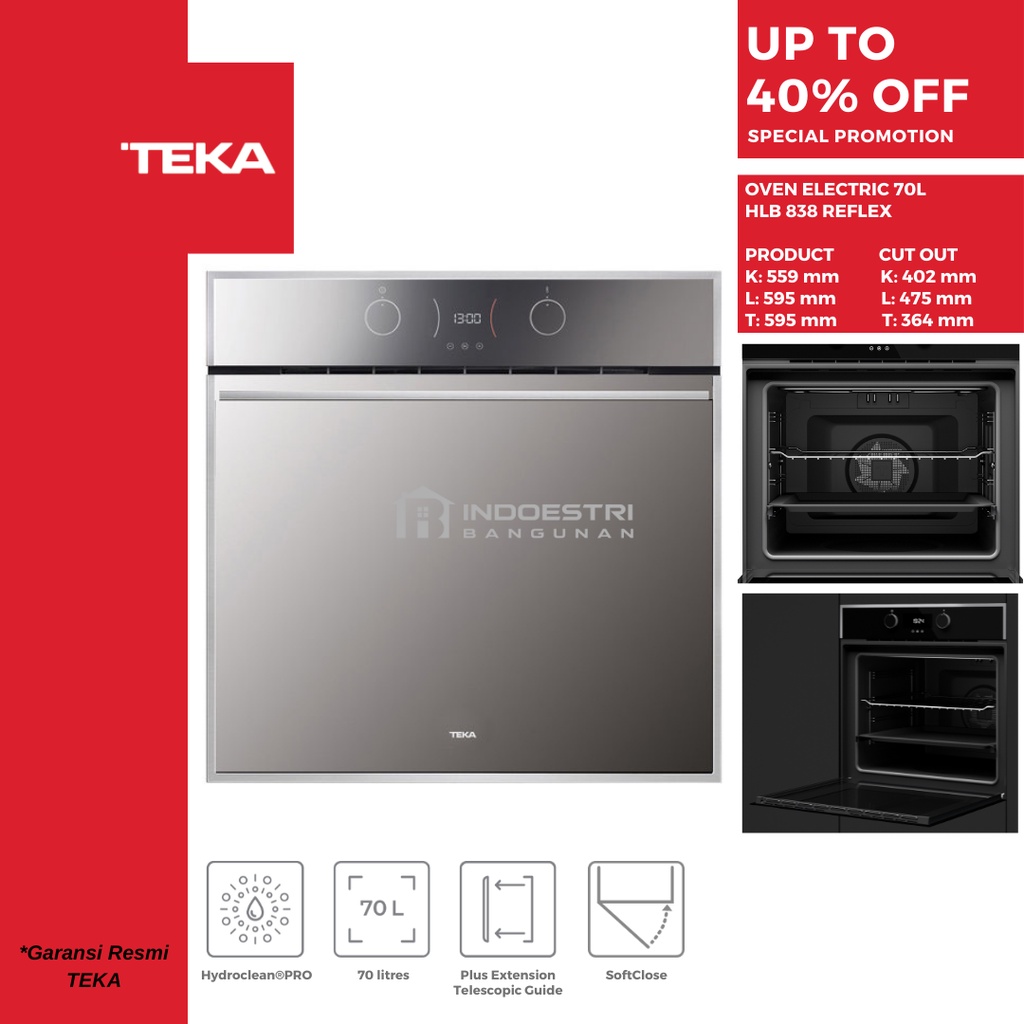 Jual Oven Listrik Teka HLB 838 REFLEX Multifungsi Teka Built In Oven ...