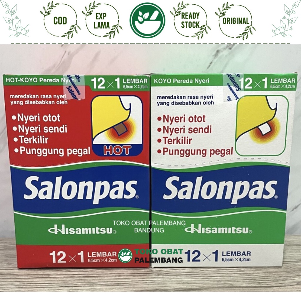Jual 1 BOX SALONPAS KOYO 10x12x1 LEMBAR BIRU & MERAH HISAMITSU KOYO ...
