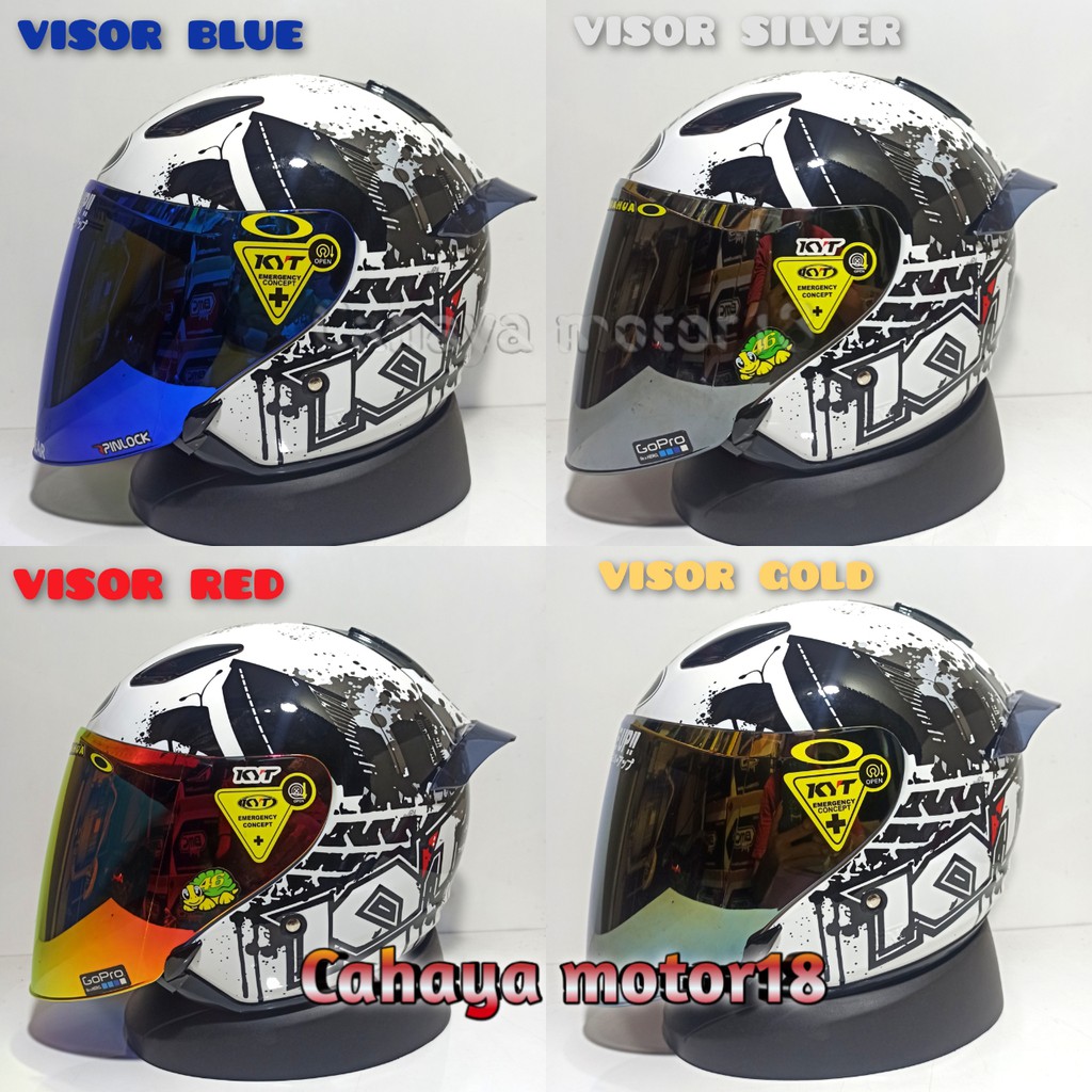 Jual PAKET GANTENG KYT DJ MARU #10 WHITE BLACK VISOR IRIDIUM|KYT CUSTOM | Shopee Indonesia