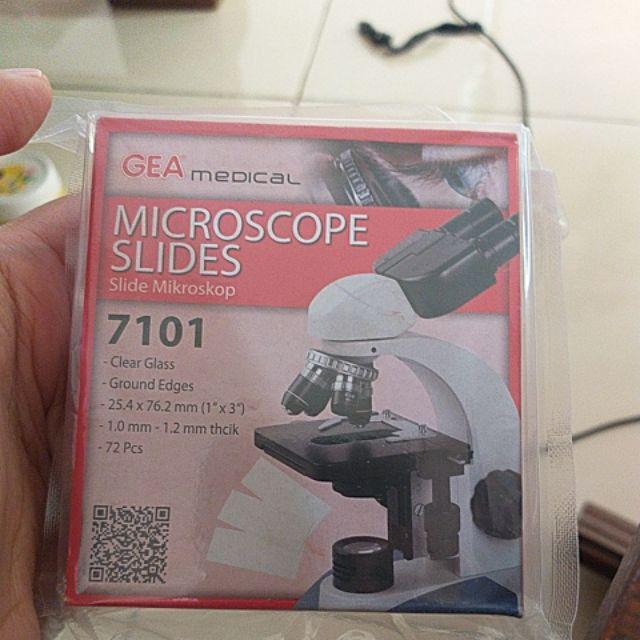 OBJECT GLASS KACA PREPARAT OBJEK GLAS KACA MIKROSKOP / MICROSCOPE ...