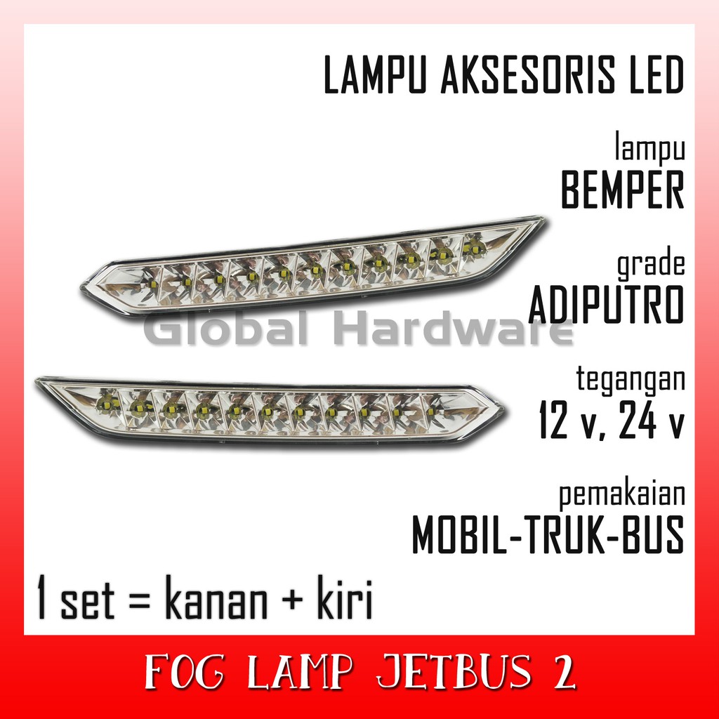 Jual Lampu Kabut Bumper Bemper Depan Front Fog Lamp Foglamp LED JB ...