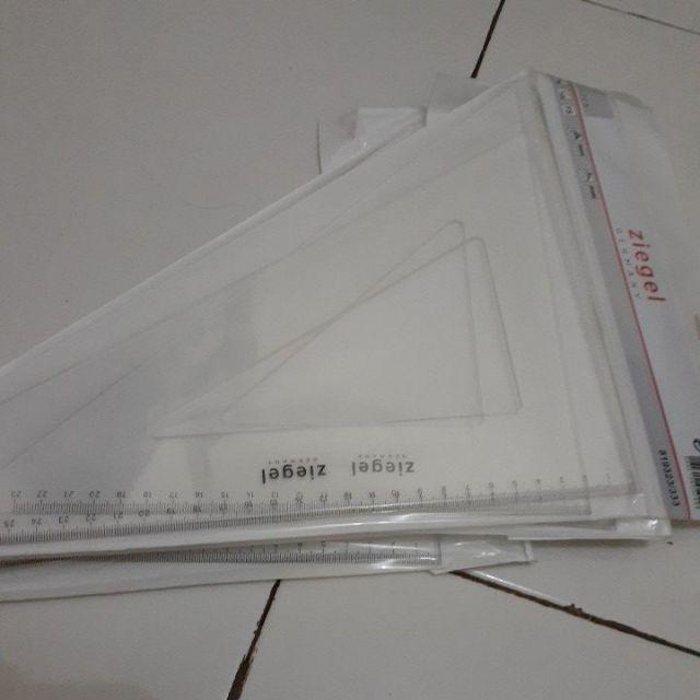 PENGGARIS SEGITIGA ZIEGEL ROTRING / SEGITIGA BESAR NO 12 23CM/33CM ...