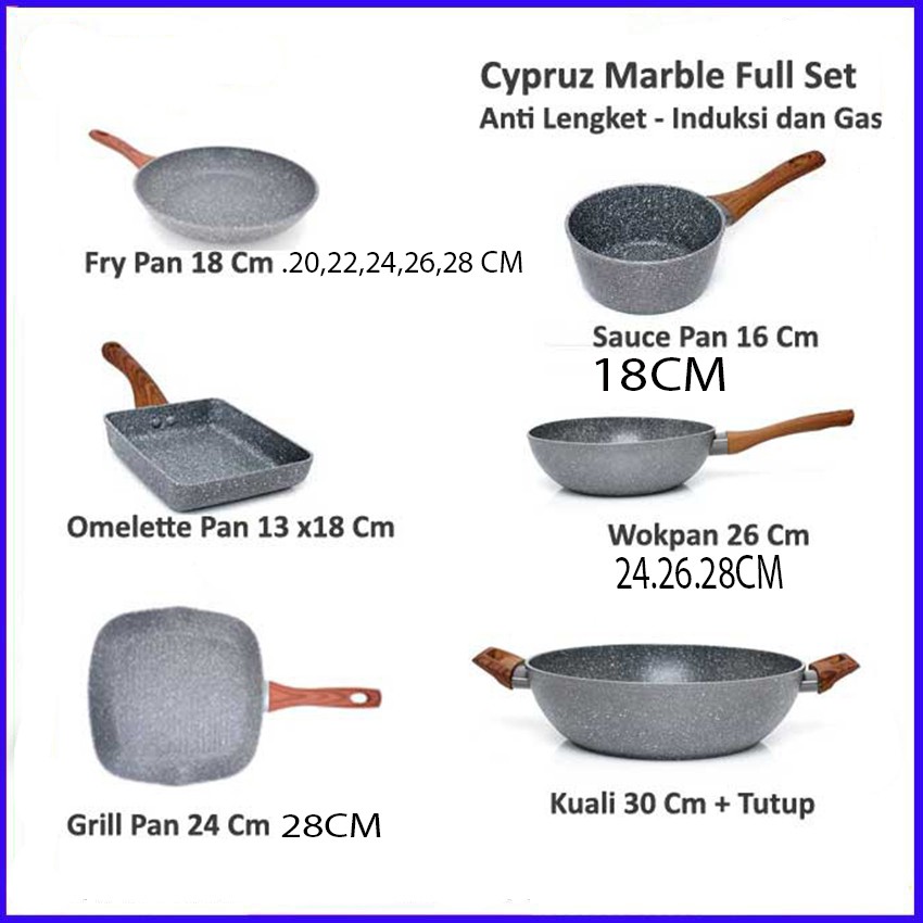 Jual Panci Cypruz Penggorengan Keramik wajan anti lengket panci keramik Wajan keramik wajan ...