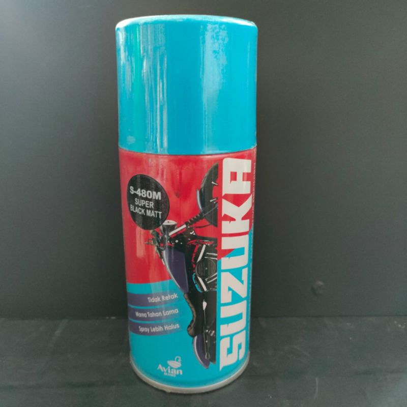 Jual cat semprot/pilox Suzuka s-480m super black matt isi 300cc ...