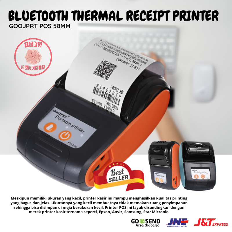 Jual Printer Bluetooth Mini Thermal Portable / Printer Kasir GOOJPRT ...