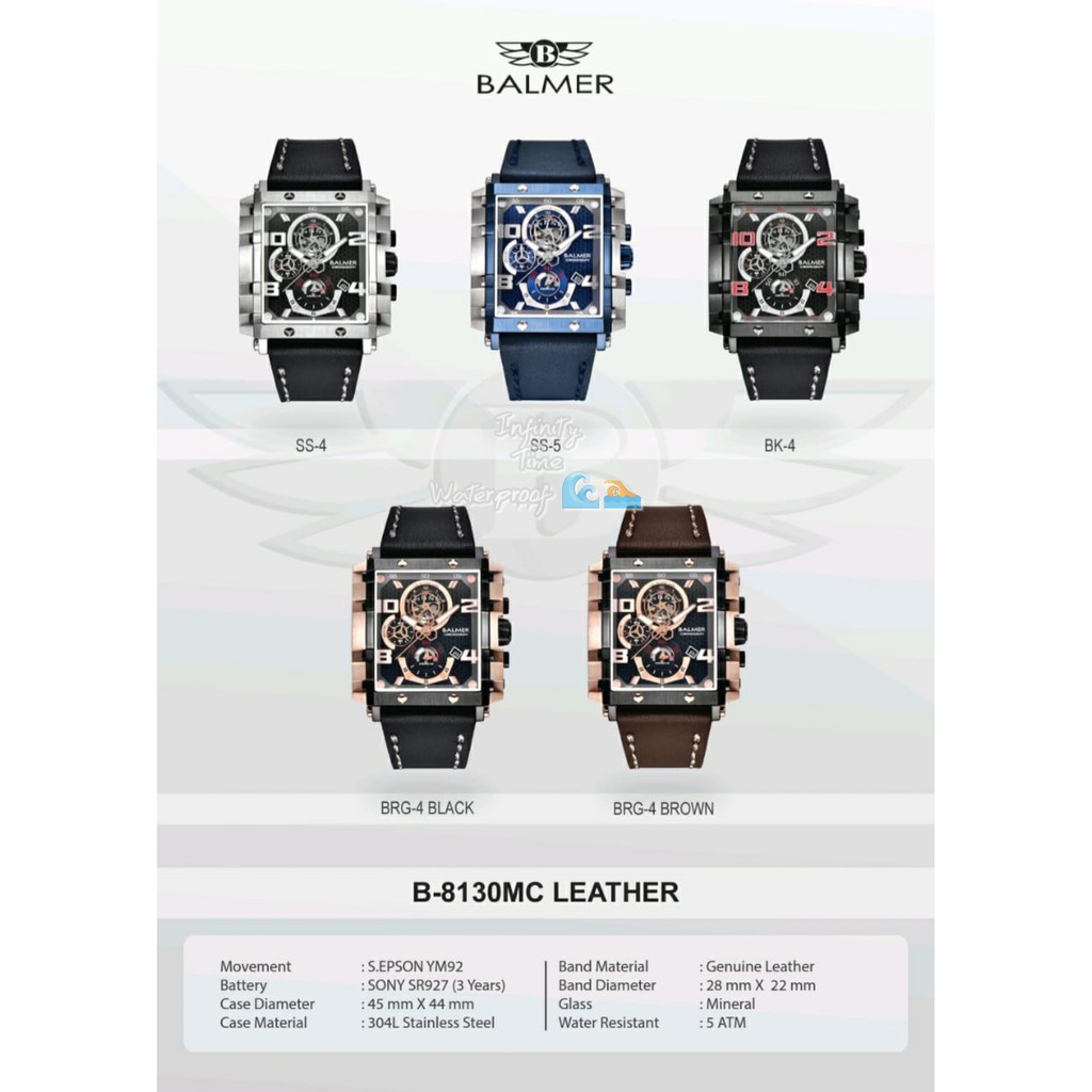 Jual Jam Tangan Cowok Balmer B8130 Chrono dan Tanggal Aktif Kualitas ...