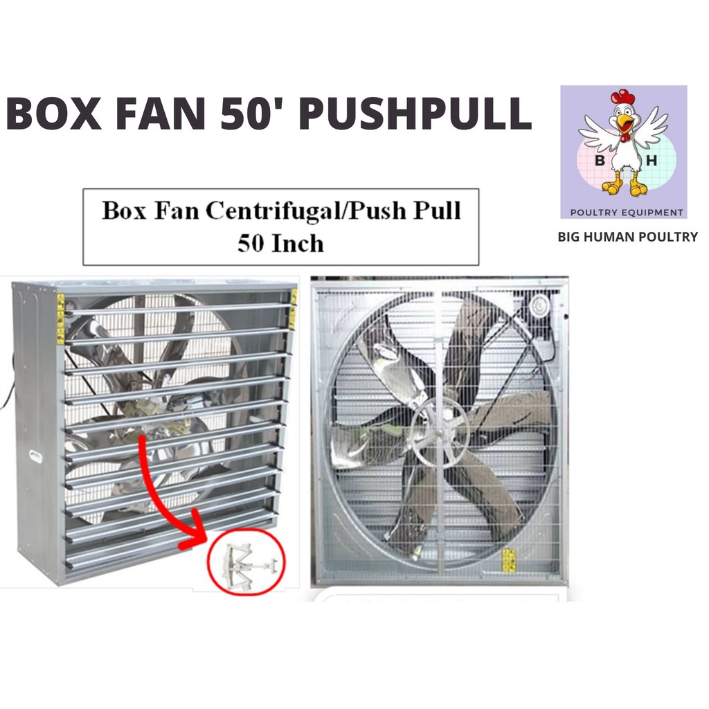 Jual Box Fan 3 phase Kandang Ayam dan Industri type Pushpull 50 inch ...