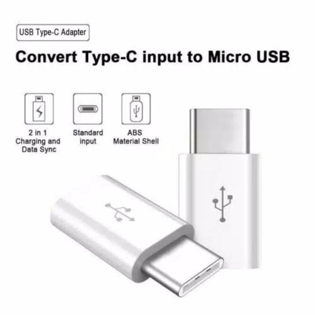 Jual Type C Micro Usb Adaptor Sambungan Konektor Connector | Shopee ...