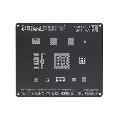 Jual PLAT BGA / PAPAN CETAK IC SDM660 3D BLACK EDITION BY QIANLI ...