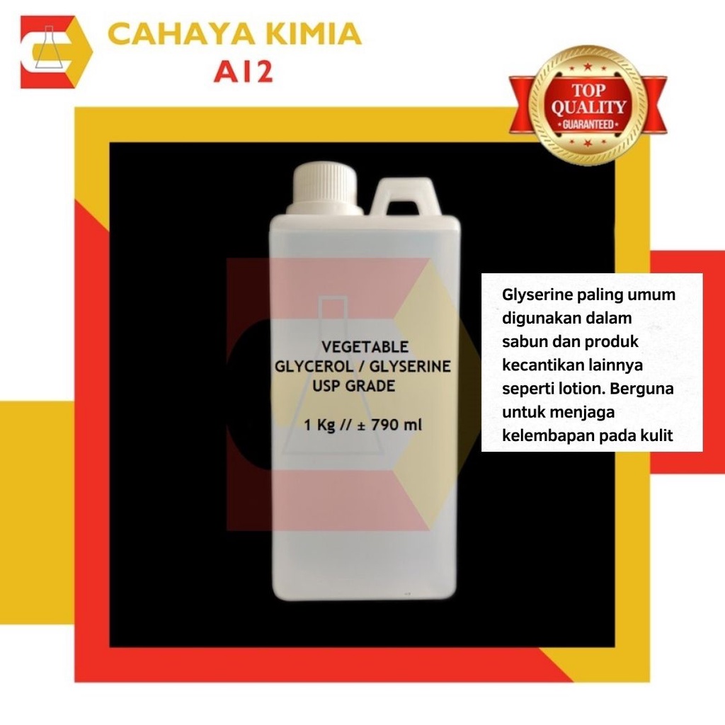 Jual Glycerine / Gliserin / Glycerol / Gliserol USP Grade 1 Kg ex Local ...