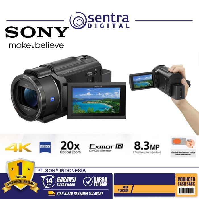 Jual SONY FDR-AX43A UHD 4K Handycam Camcorder | Shopee Indonesia