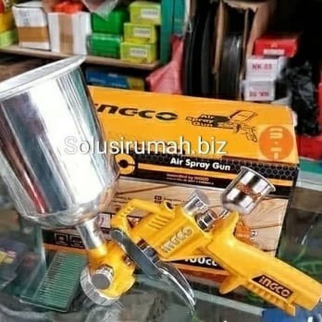 Jual Ingco Spray Gun Semprotan Angin Cat Ingco Tabung Atas 400cc ...