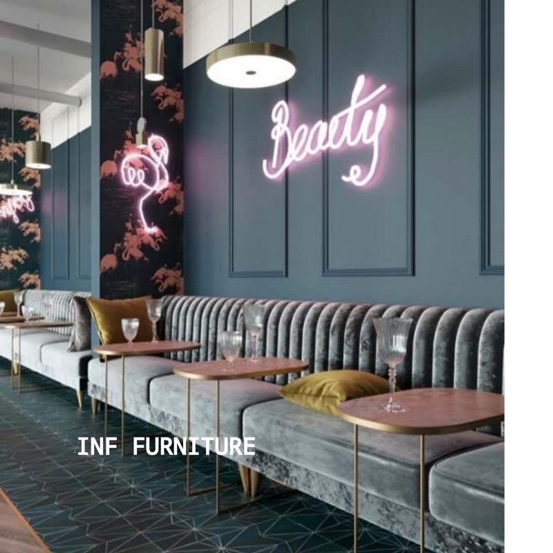 Jual sofa kafe premium bludru sofa resto panjang 200 cm | Shopee Indonesia