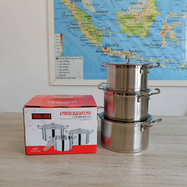 Jual Panci set elegant PRIMA COOK | Shopee Indonesia