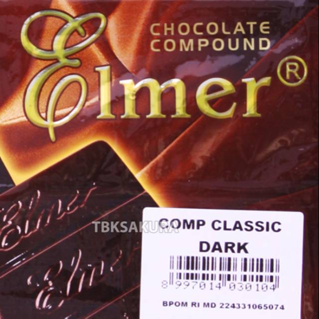 Jual ELMER Chocolate / Coklat Compound Classic Dark 1 Kg | Shopee Indonesia