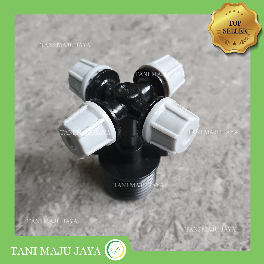 Jual Sprinkler Head 4 Arah Mist Nozzle Kabut Fitting Drat 1/2 | Shopee ...