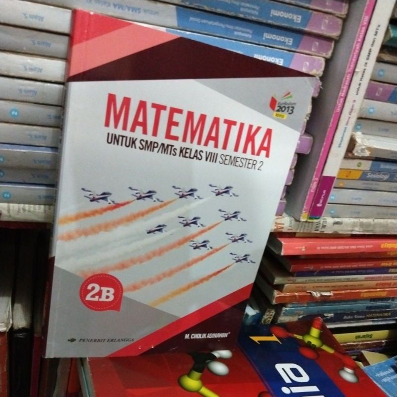 Jual BUKU MATEMATIKA 2B SMP/KELAS VIII/8/2B / SMP SEMESTER 2 ERLANGGA ...