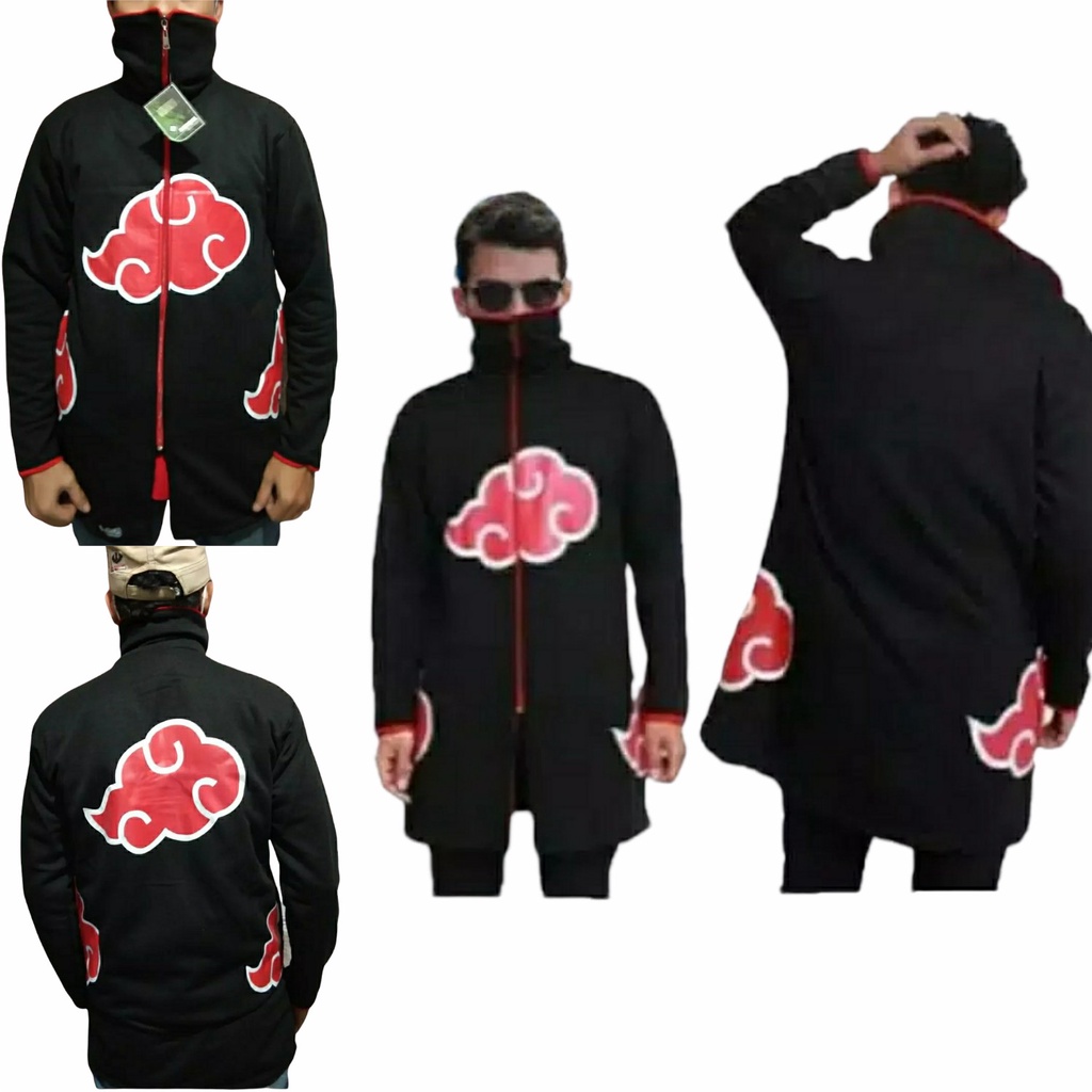 Jual Jaket Jubah Anime Akatsuki Kerah Untuk Anak Dan Dewasa / Jaket ...