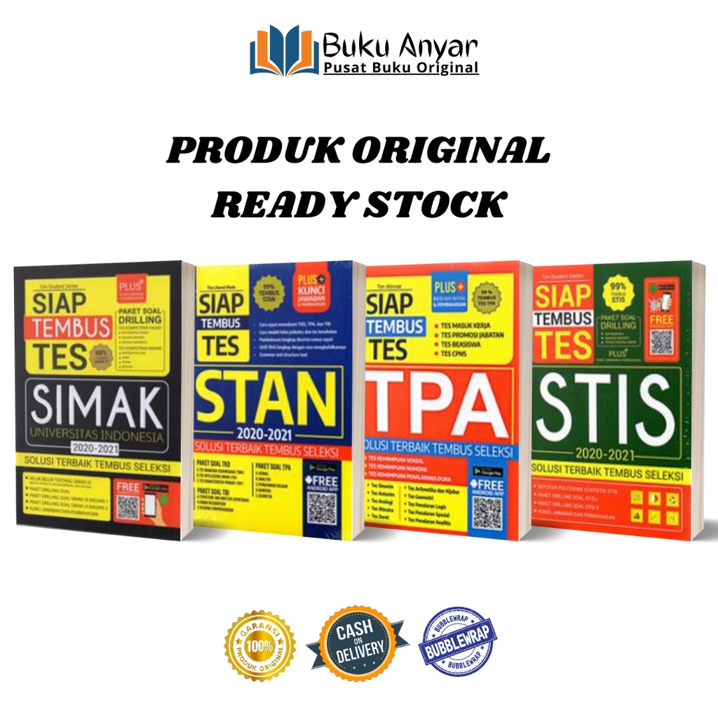 Jual Buku Siap Tembus Tes Simak Ui Stis Stan Tpa 2020 2021 Solusi ... Jual Buku Siap Tembus Tes Simak Ui Stis Stan Tpa 2020 2021 Solusi ...