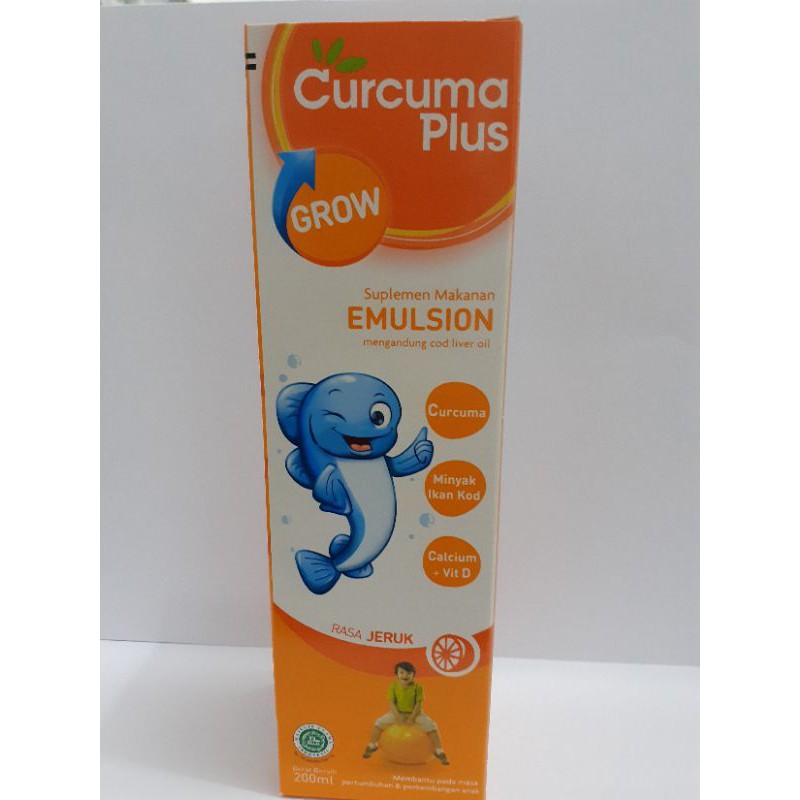 Jual Curcuma plus Grow Emulsion cod liver oil | Shopee Indonesia
