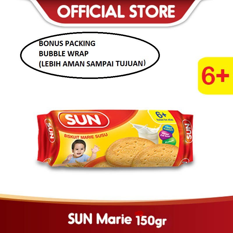Jual Biskuit SUN Marie Susu (UNTUK BAYI USIA DIATAS 6 BULAN) / BISKUIT ...