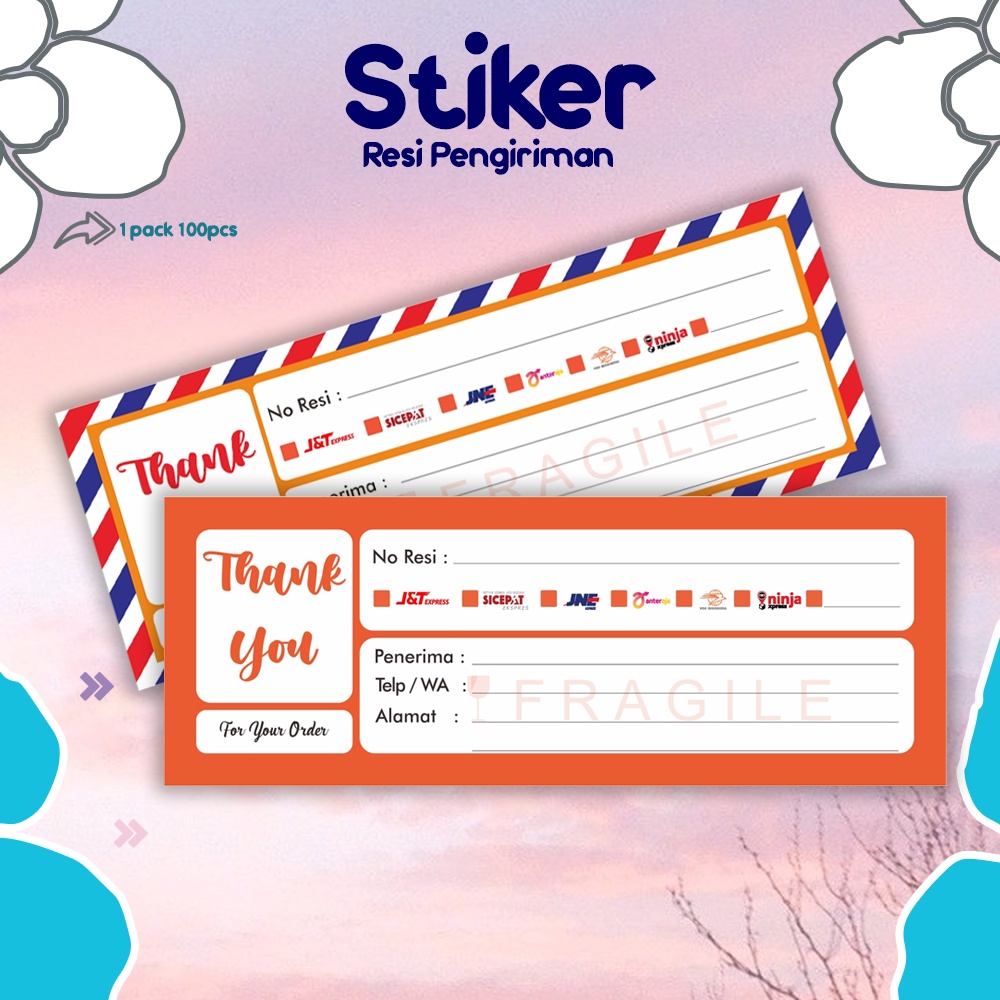 Jual Stiker Label Resi Pengiriman / Sticker Pengiriman Indonesia|Shopee ...