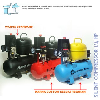 Jual mini kompresor silent - compressor silent airbrush - tabung ...