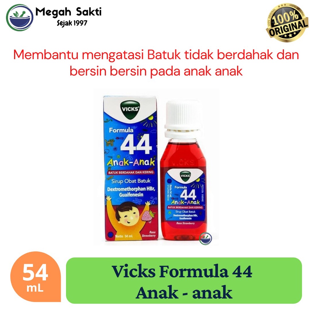 Jual Vicks Formula 44 Anak - Sirup Obat Batuk Anak 54 mL | Shopee Indonesia