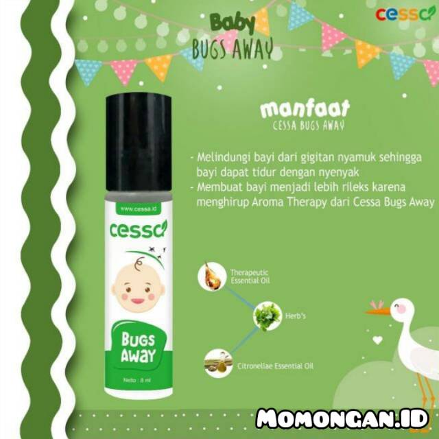 Jual Cessa Bugs Away Baby (0-2 thn) Essential Oil 8ml Menjaga Bayi Dari ...