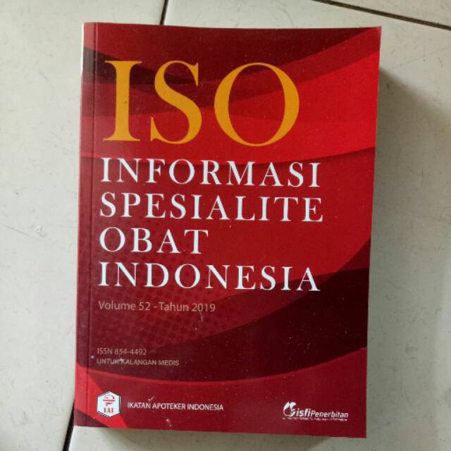 Jual BUKU ISO INFORMASI SPESIALITE OBAT INDONESIA VOL 52 TAHUN 2019 ...