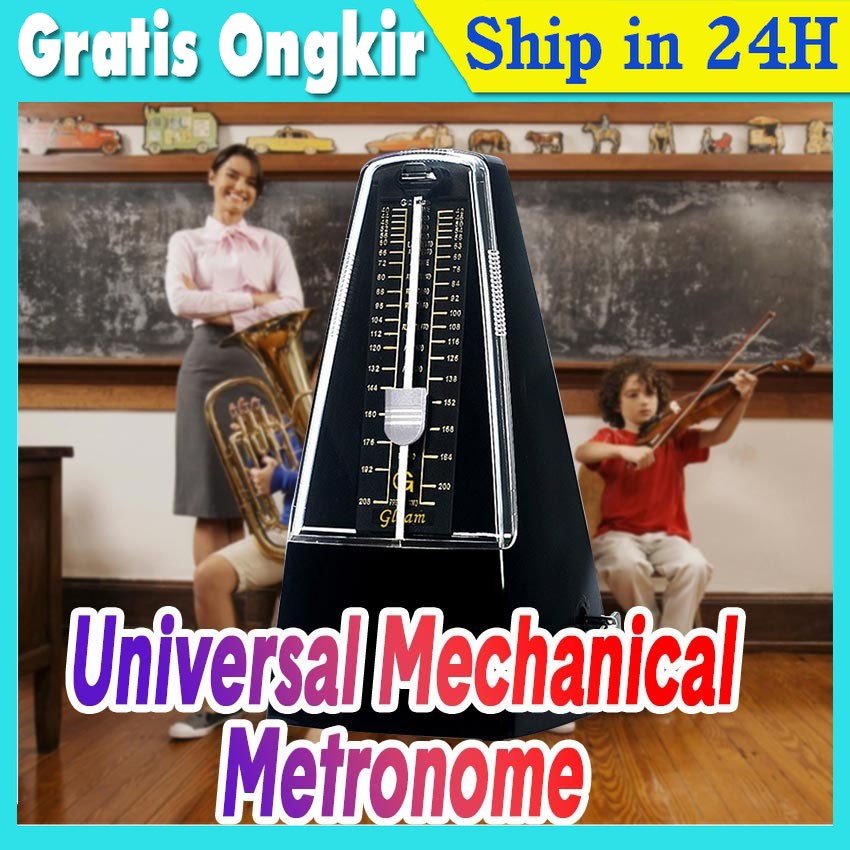 Jual GLEAM Metronome Mekanik Polos Metronom Tanpa Baterai Metronome ...