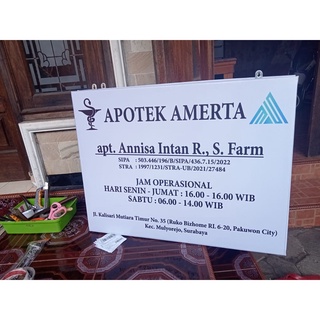 Jual Papan Nama Apotek / Apoteker | Shopee Indonesia