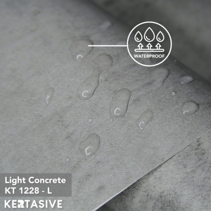Jual LIGHT CONCRETE Sticker Stiker PVC Decosheet Decosit Pelapis ...