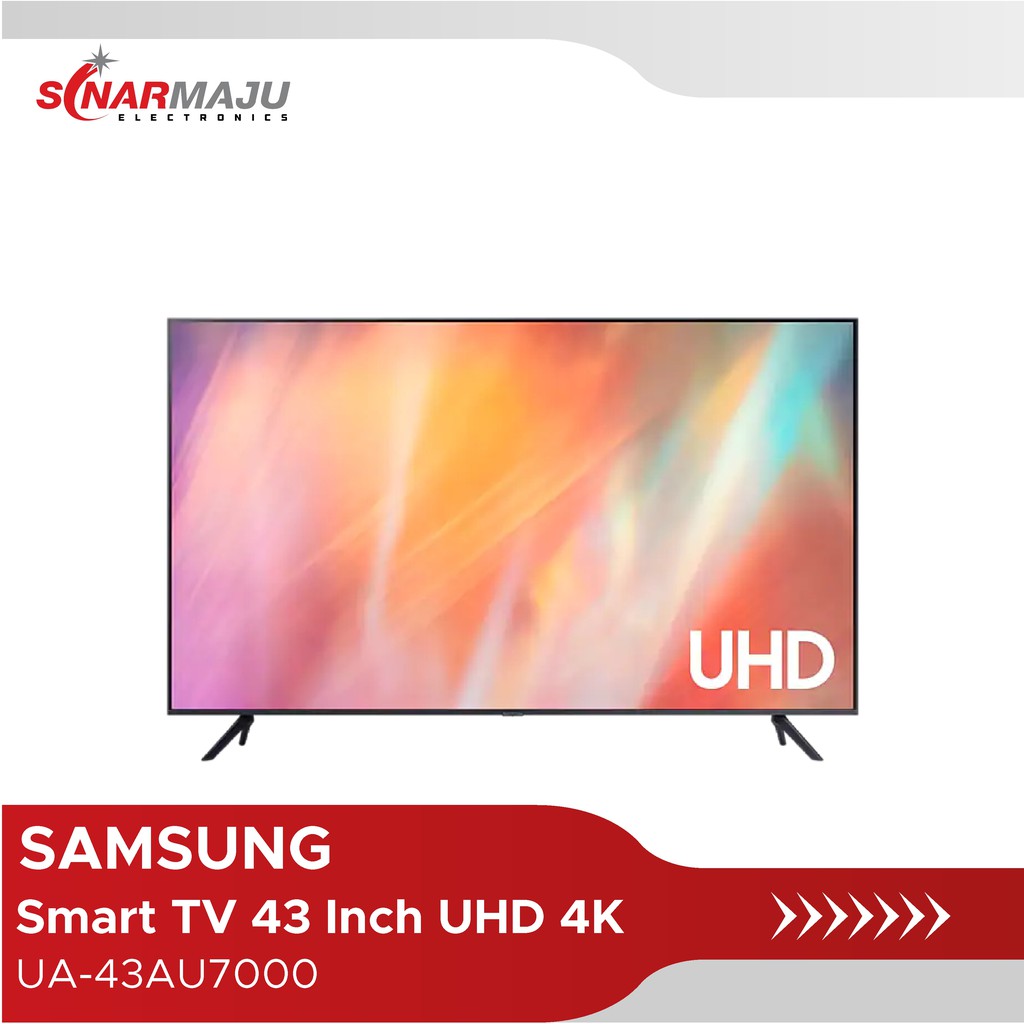 Jual LED TV 43 Inch Samsung 4K UHD Smart TV UA-43AU7000 / UA43AU7000 | Shopee Indonesia
