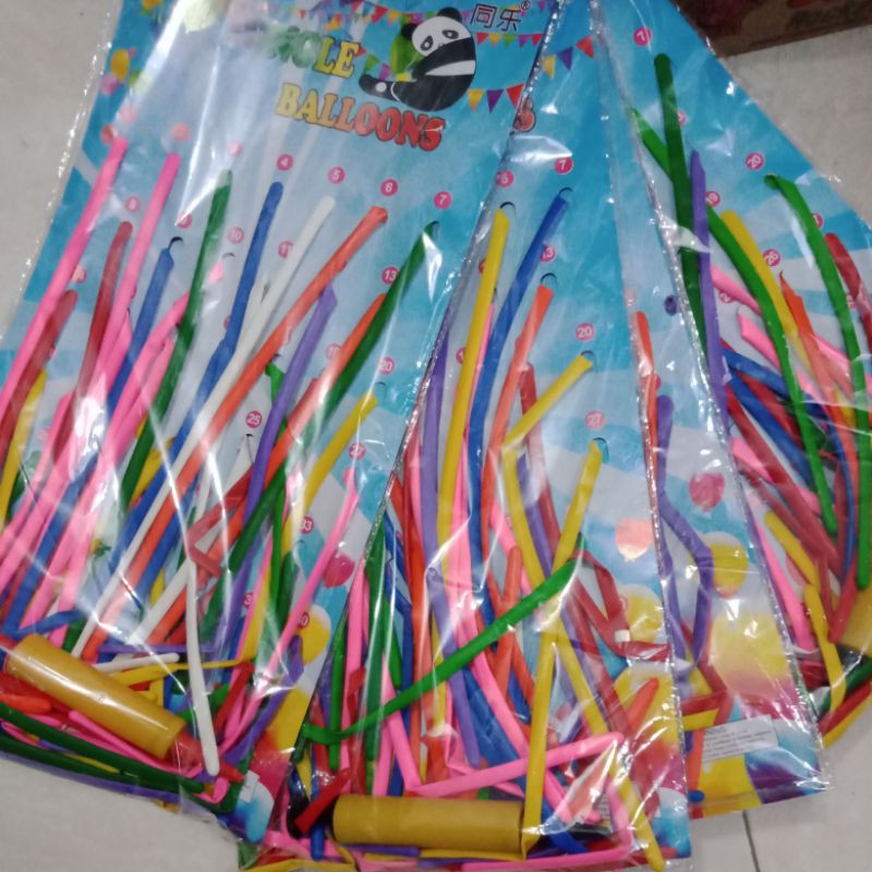 Jual BALON POMPA BALON PENTIL BALON PANJANG BALON KARET | Shopee Indonesia