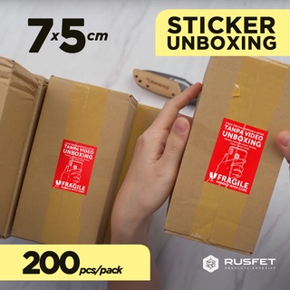 Jual Sticker Fragile Unboxing HANDLE WITH CARE RUSFET Stiker Cromo isi ...
