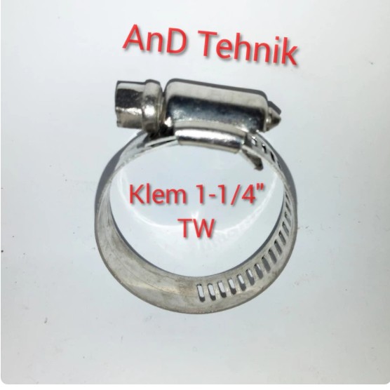 Jual Klem Selang Stainless Steel Hose Clamp 1 1 4 1 1 4 Inch Taiwan