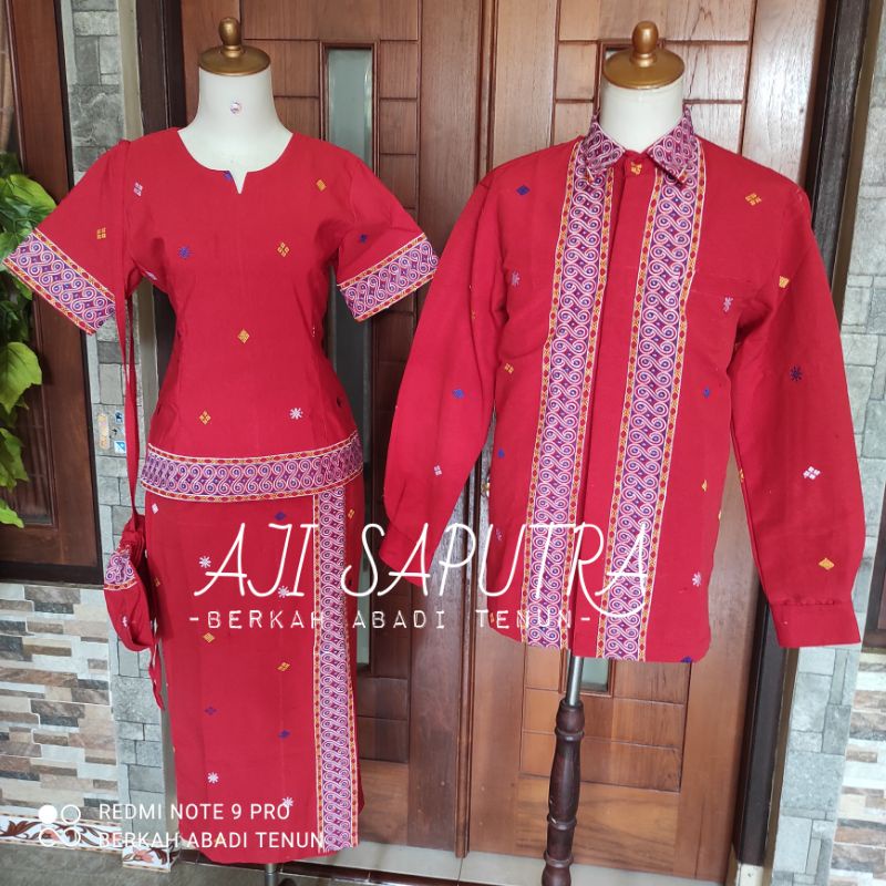Jual SET COUPLE TENUN PABINTIK BAJU TORAJA PESTA FREE TAS SEPU | Shopee ...