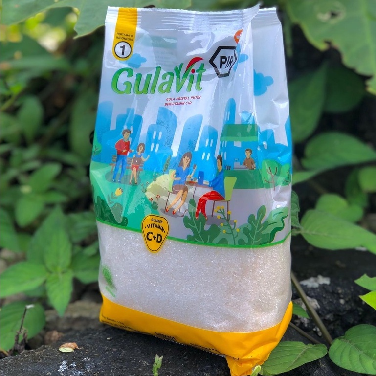 Jual Gulavit 1kg Gula VIT Kristal Putih asal Tebu dengan Vitamin C+D ...