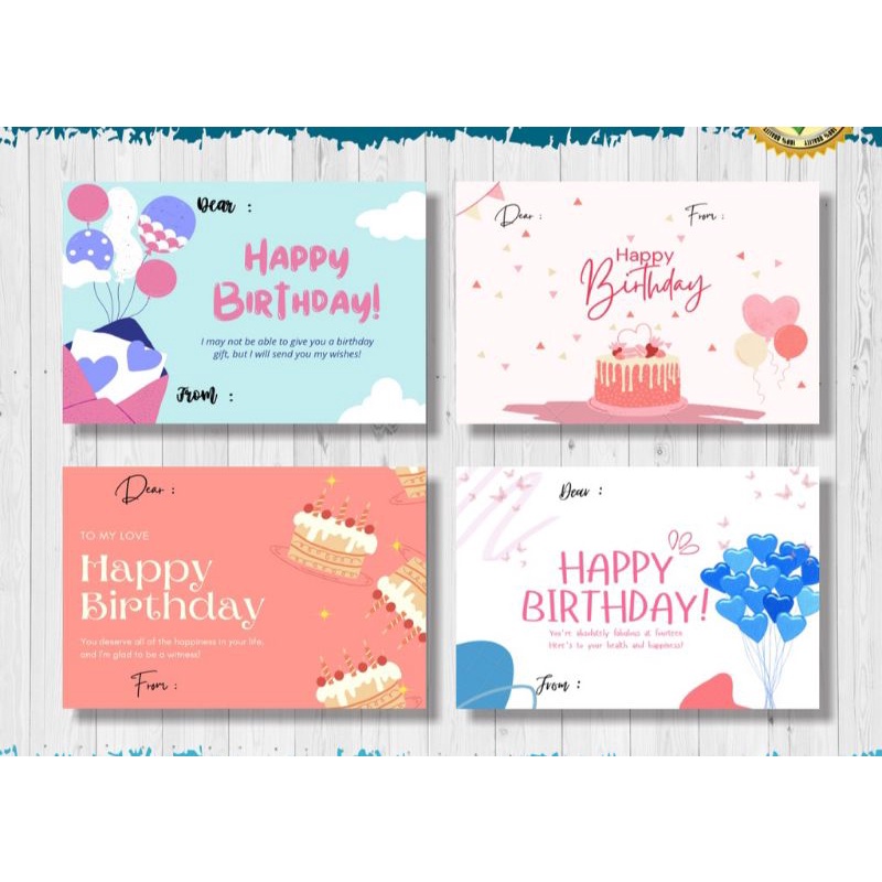 Jual Greeting Card Happy Birthday T Card Kartu Ucapan Birthday