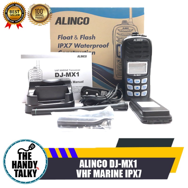Jual Alinco DJ MX1 DJ-MX1 DJMX1 HT VHF Marine Transceiver Garansi 1 Tahun | Shopee Indonesia