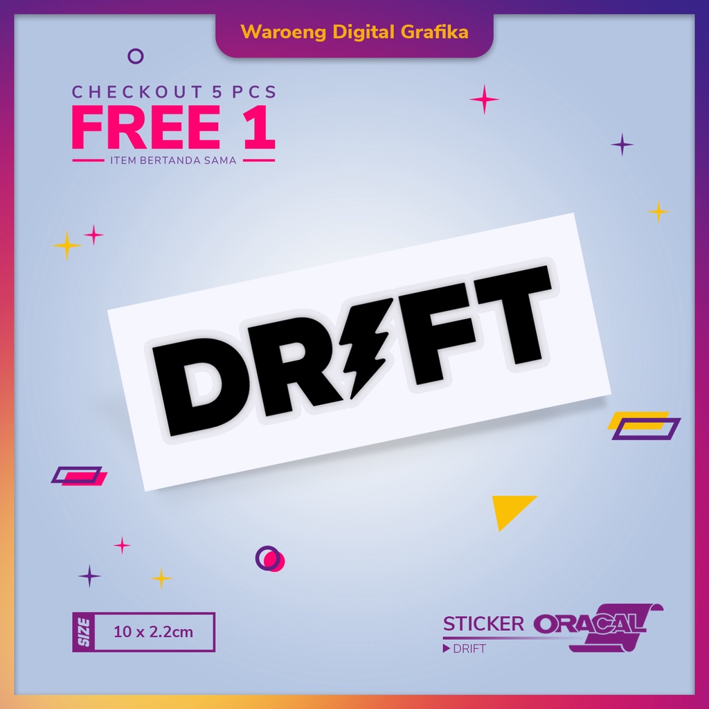 Jual Sticker DRIFT Racing Variasi Motor dan Mobil | Cutting Sticker ...