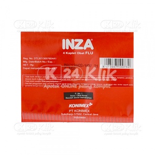 Jual Inza Tablet / Flu (1 Strip isi 4 Tablet) | Shopee Indonesia