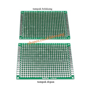 Jual PCB Lubang Bolong 5x7cm kualitas bagus 5x7 cm Double Sided PCB ...