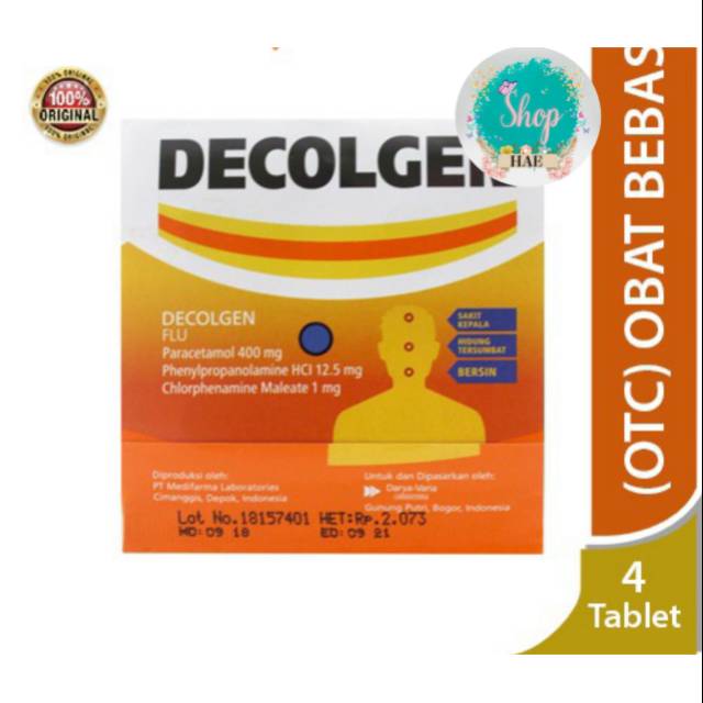Jual DECOLGEN / 4 Tablet | Shopee Indonesia