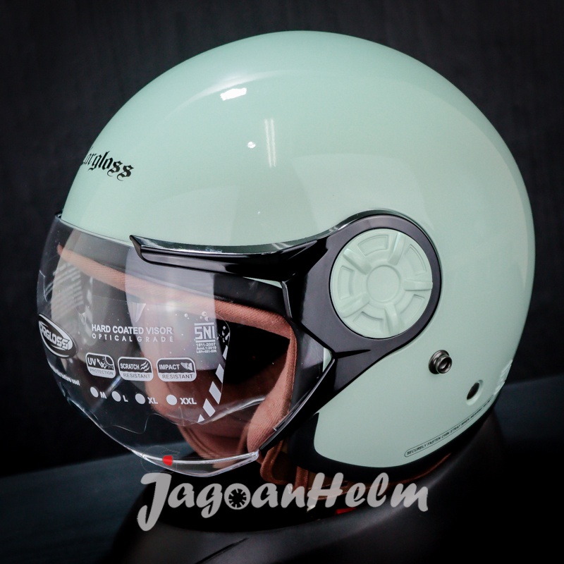Jual CARGLOSS HELM YRH HIJAB | S GREEN | YR RETRO CARGLOS | Shopee ...