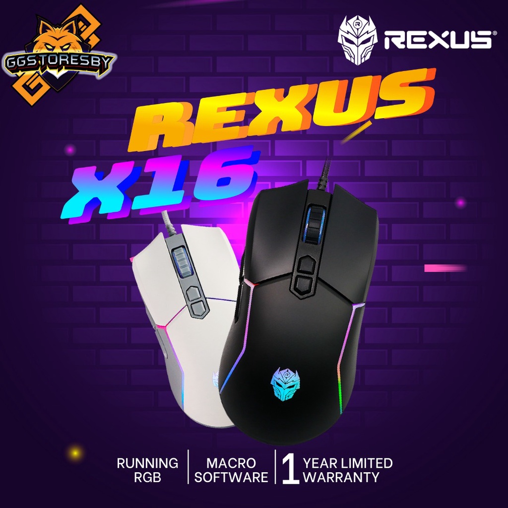 Jual REXUS XIERRA X16 Gaming Mouse | Shopee Indonesia