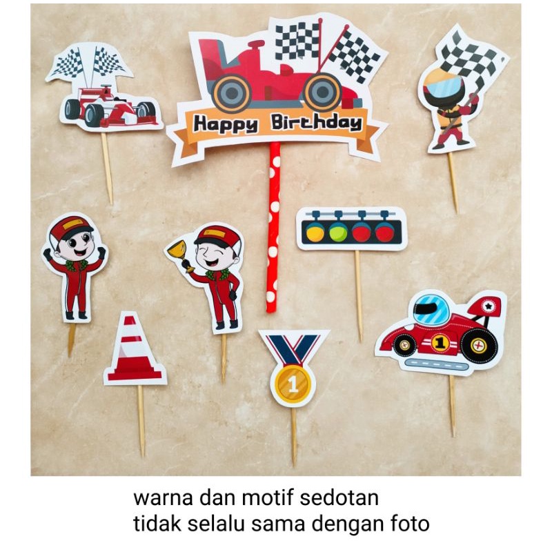 Jual topper toper hiasan tusukan kue cake nasi tumpeng ulang tahun ...