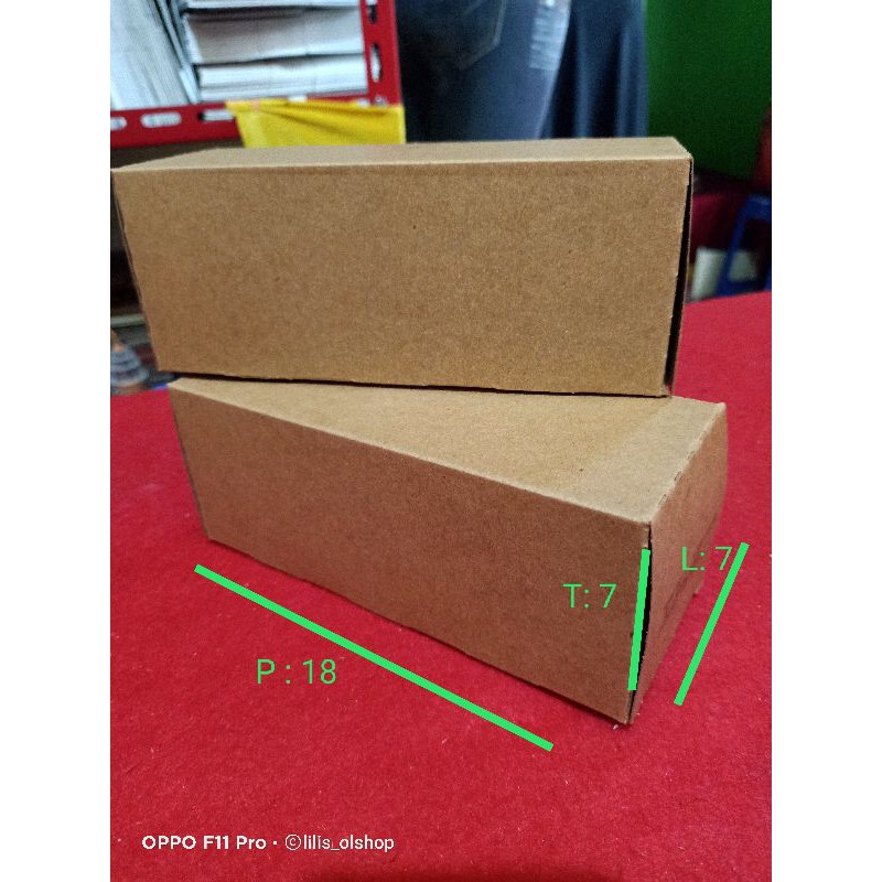 Jual kardus packing PxLxT ( 18*7*7 ) dpt 30 pick | Shopee Indonesia